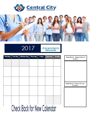 Monthly Calendar Placement Holder – Central City Community Health ...